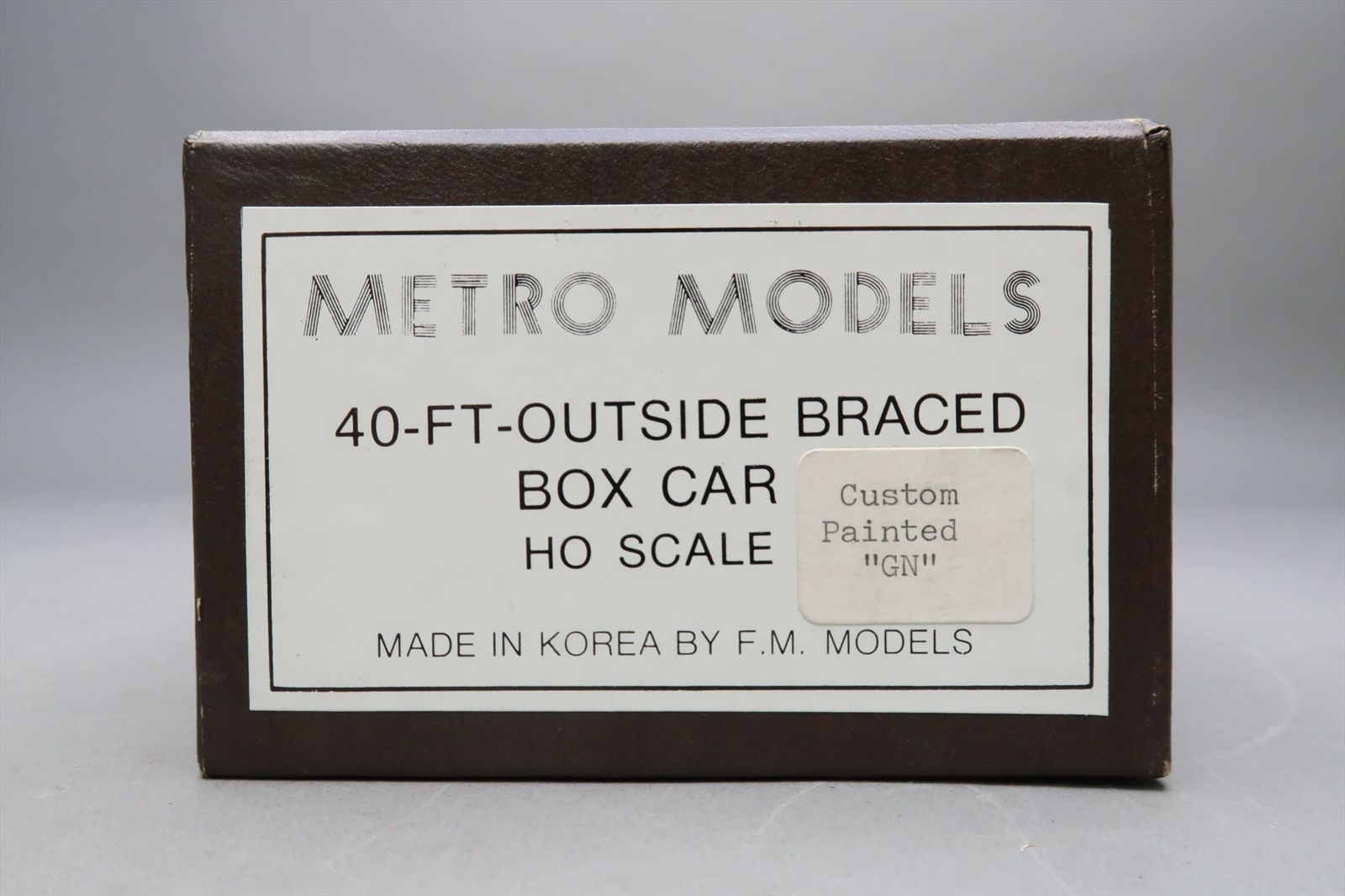 HO Brass Model - Metro GN Great Northern 40' Outside Braced Boxcar Box ...
