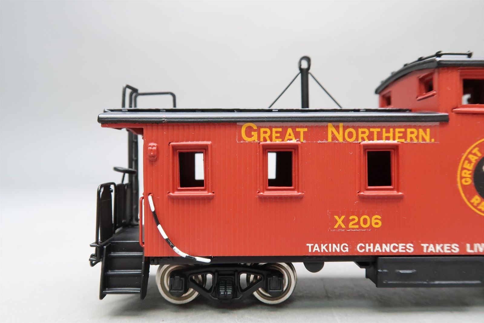 HO Brass Model - PFM GN Great Northern Wood Caboose Taking Chances ...