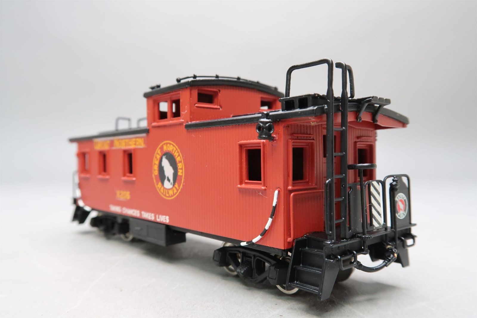 HO Brass Model - PFM GN Great Northern Wood Caboose Taking Chances Takes Lives #X206 - F/P ...