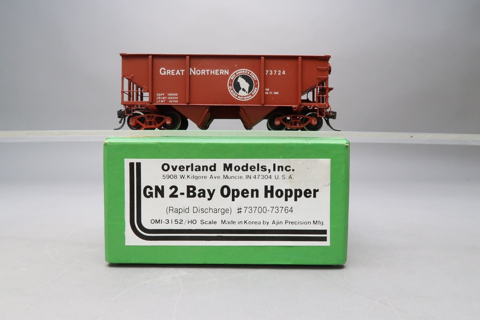 HO Brass Model - OMI 3152 GN Great Northern 2 Bay Open Hopper Rapid ...