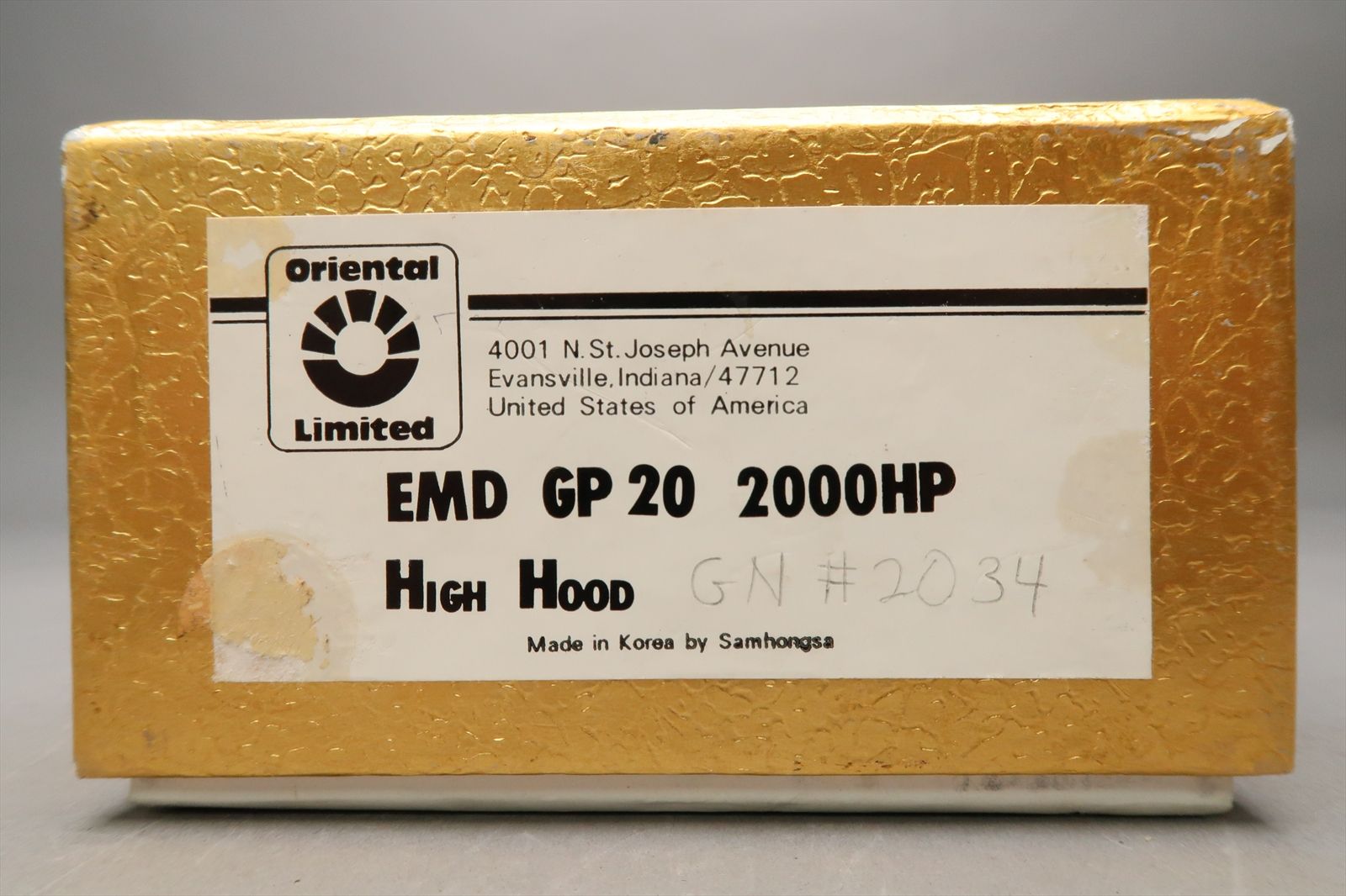 HO Brass Model - Oriental GN Great Northern EMD GP20 High Hood #2034 ...