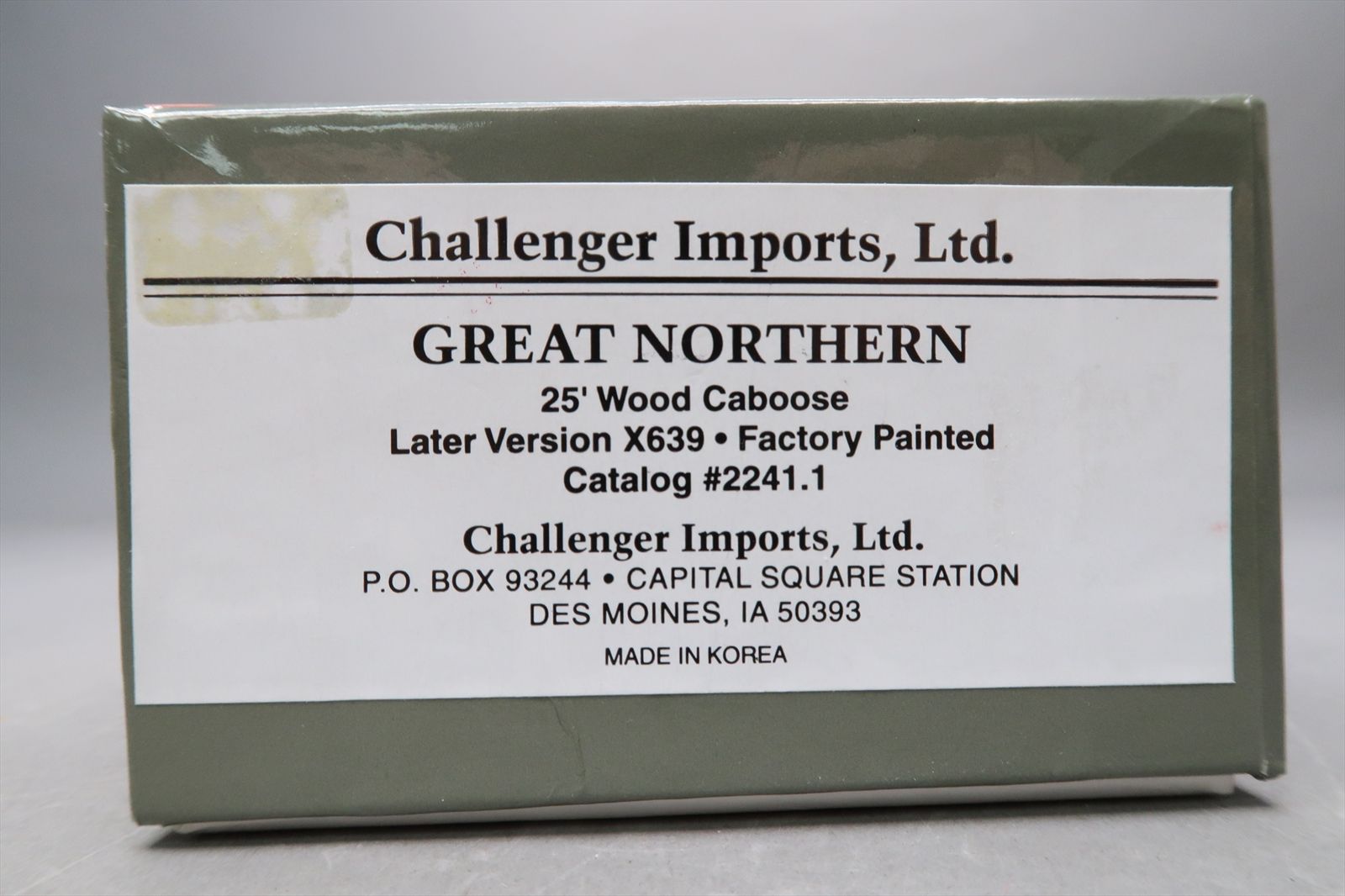 HO Brass Model - CIL 2241.1 GN Great Northern 25' Wood Caboose Later ...