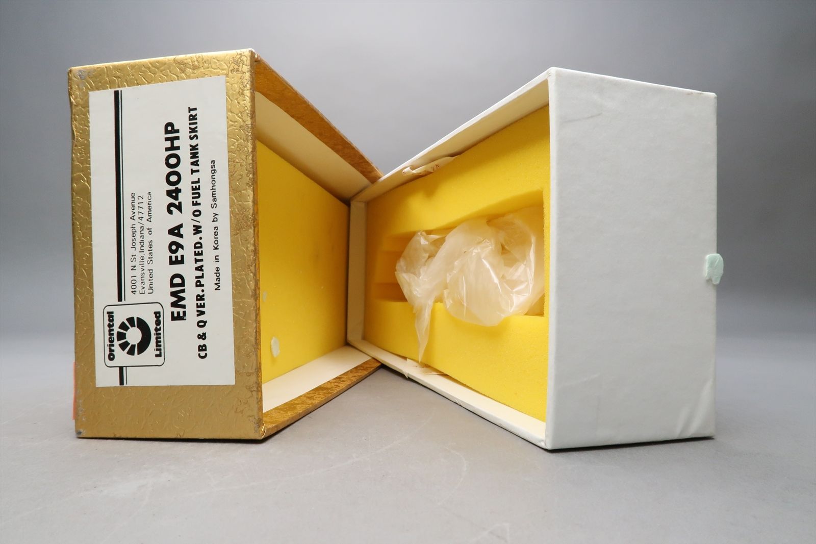 HO Brass Model - Oriental CB&Q Burlington E9 E9A w/o Fuel Tank Skirt - F/Plated - 1986 Run ...