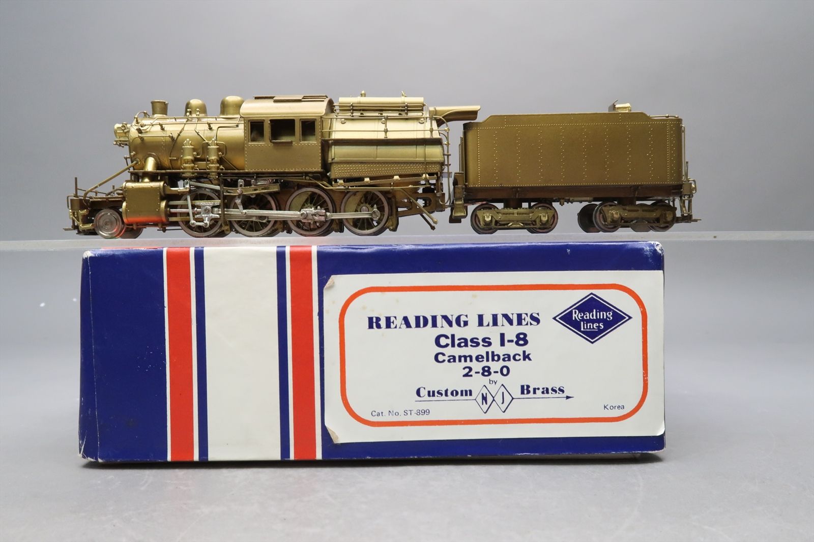 HO Brass Model - NJCB ST-899 RDG Reading Lines I-8 Camelback 2-8-0 ...