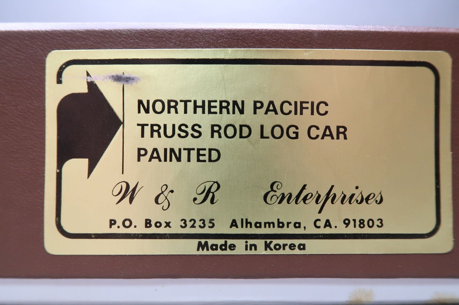 HO Brass Model - W&R NP Northern Pacific Truss Rod Log Car Set of 3 - F ...