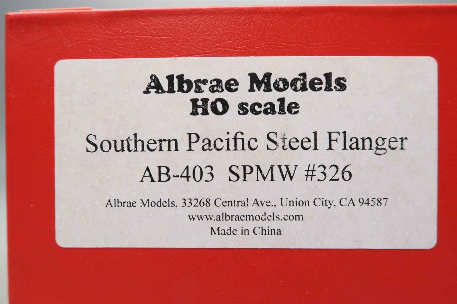 HO Brass Model - Albrae AB-403 SP Southern Pacific Steel Flanger MOW MW ...