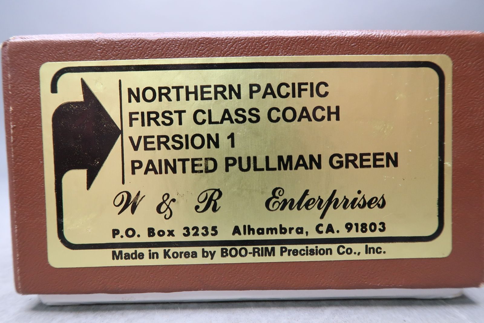 HO Brass Model - W&R Version 1 NP Northern Pacific First Class Coach ...