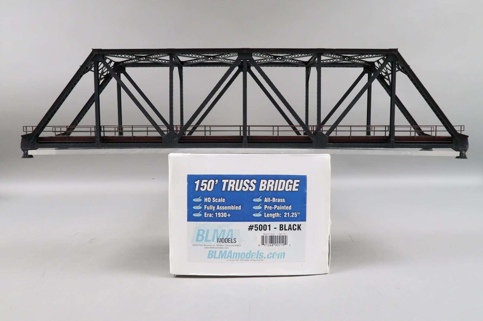 HO Brass Model Structure - BLMA 5001 150' Truss Bridge Circa 1930 - F/P ...