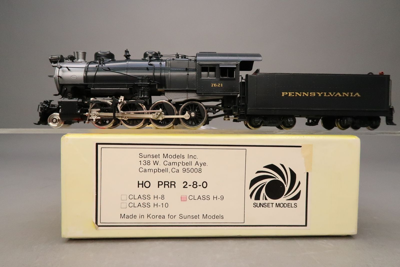 HO Brass Model - SS Sunset PRR Pennsylvania H-9 2-8-0 #7621 - Custom ...