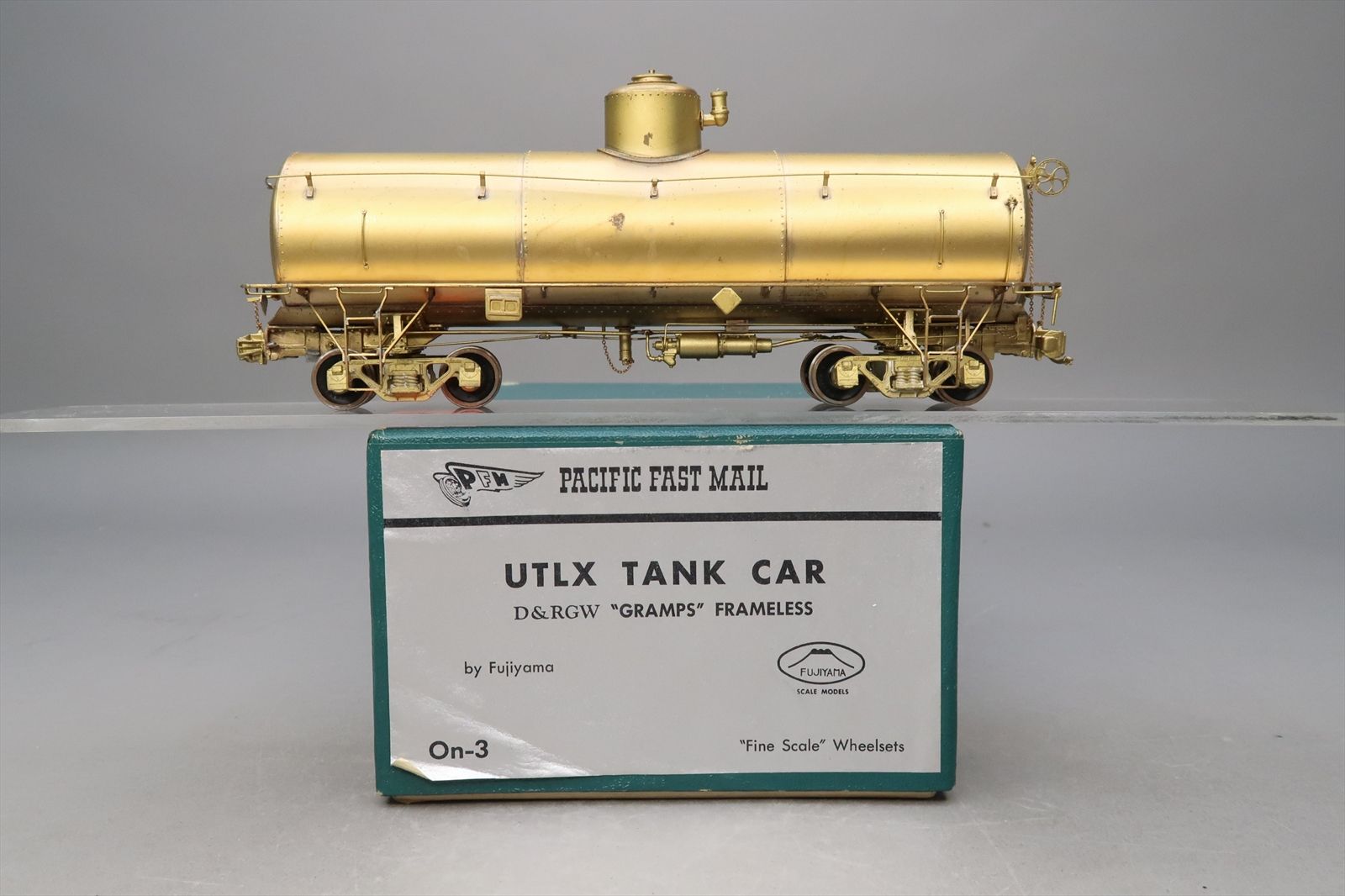 On3 Brass Model - PFM UTLX D&RGW Rio Grande Gramps Frameless Tank Car ...