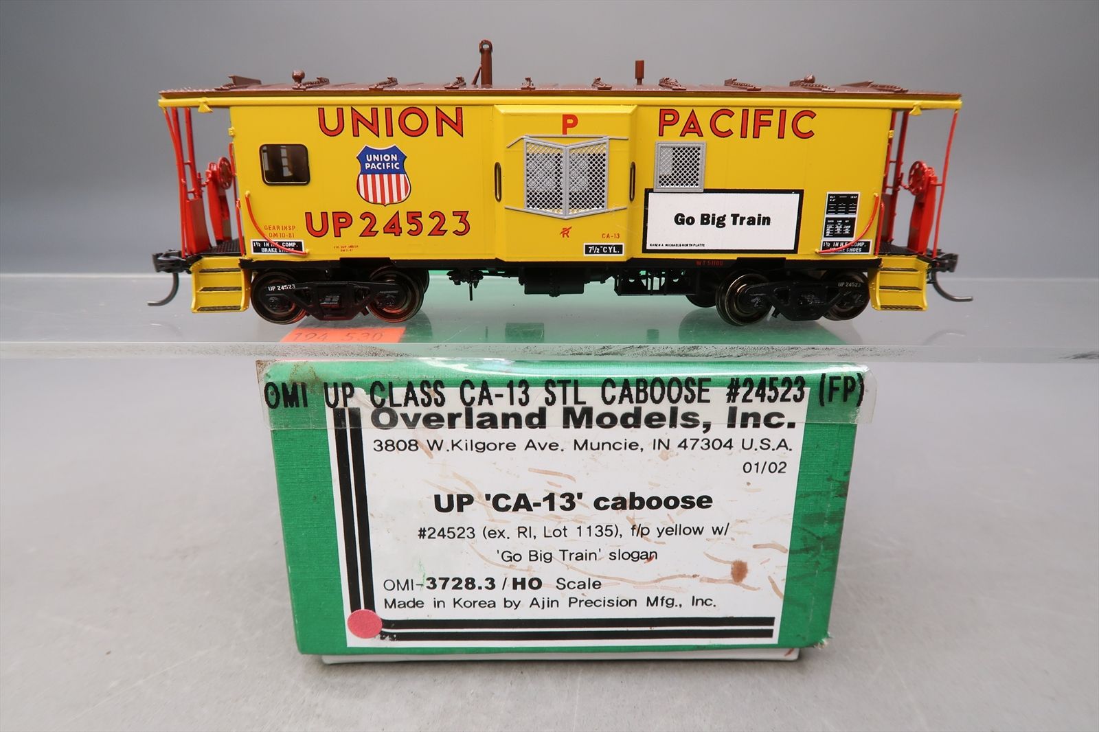 HO Brass Model - OMI 3728.3 UP Union Pacific ex-RI CA-13 Caboose Go Big ...