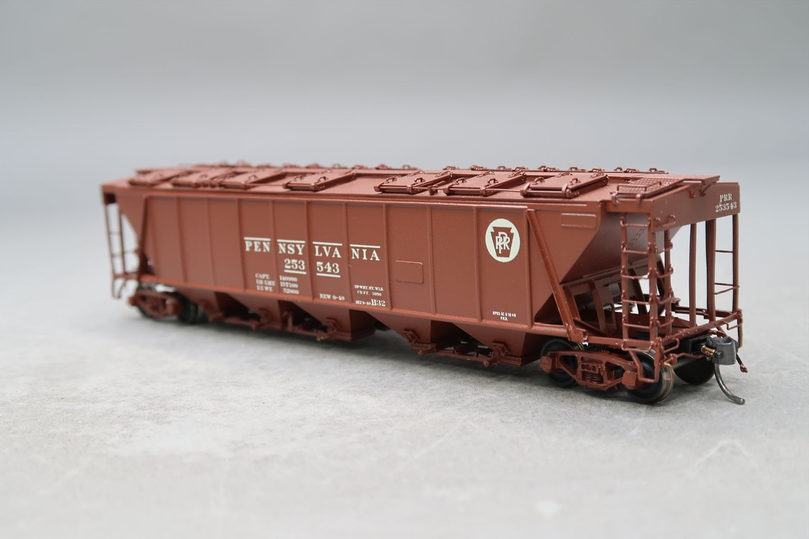 HO Brass Model - OMI 3329.1 PRR Pennsylvania H32 Covered Hopper #253543 ...