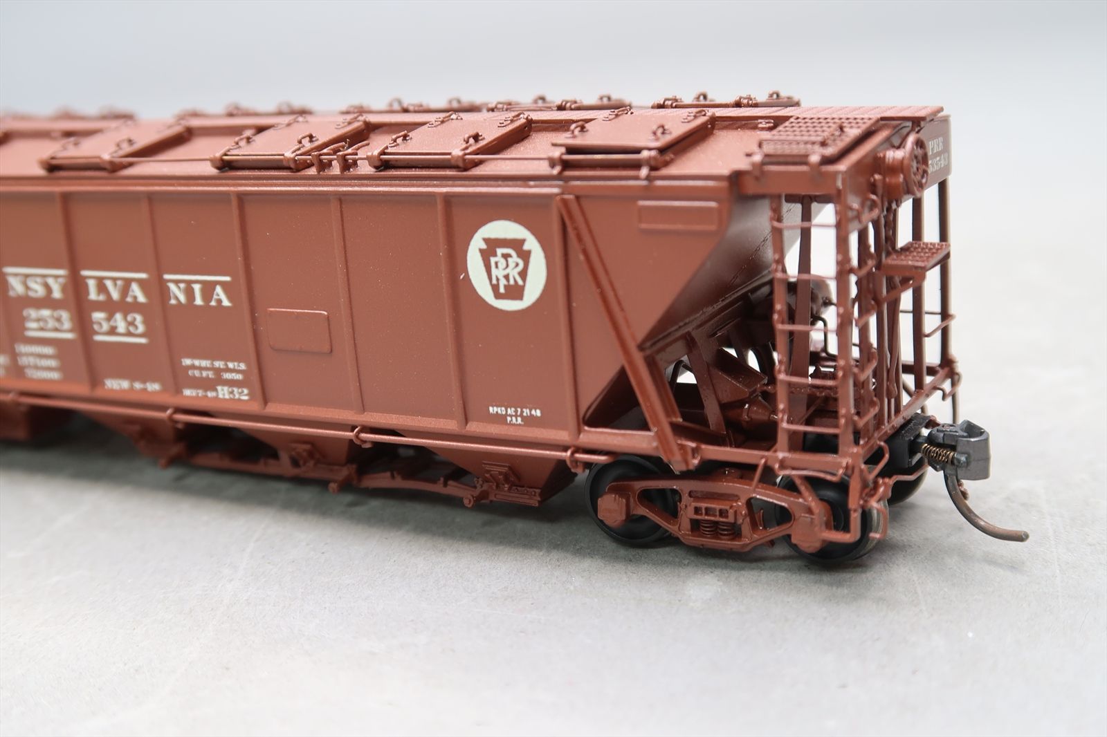 HO Brass Model - OMI 3329.1 PRR Pennsylvania H32 Covered Hopper #253543 ...