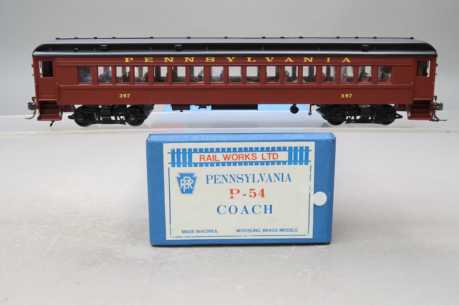 HO Brass Model - Railworks R-209 PRR Pennsylvania P-54 Coach #397 ...