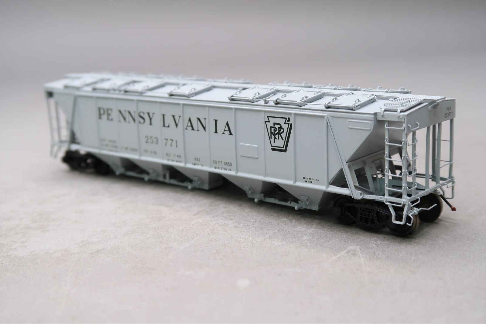 HO Brass Model - OMI 3329.2 PRR Pennsylvania H-32 Covered Hopper ...