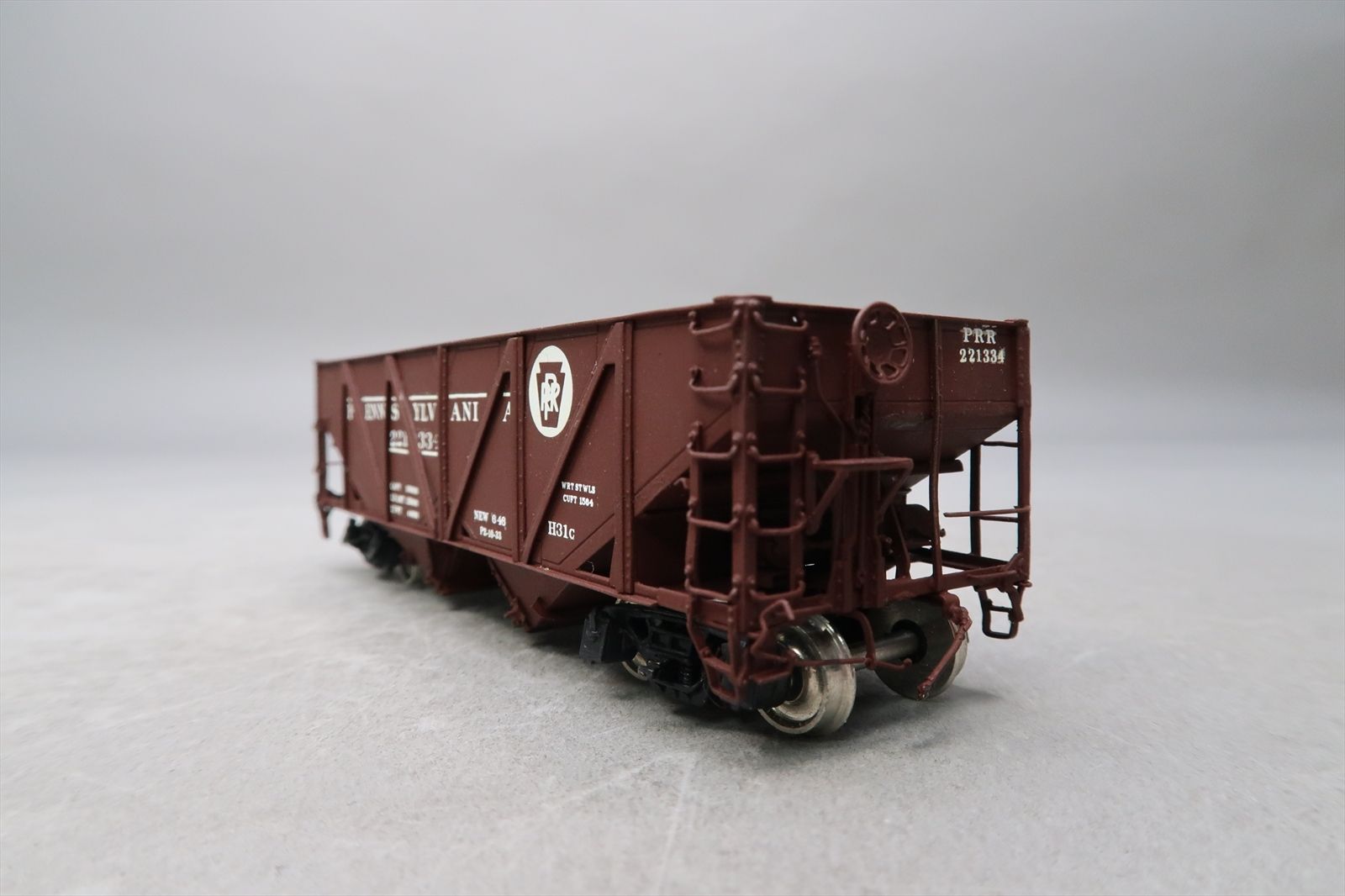 HO Brass Model - OMI 3106 PRR Pennsylvania H-31C Steel 2-Bay Hopper ...