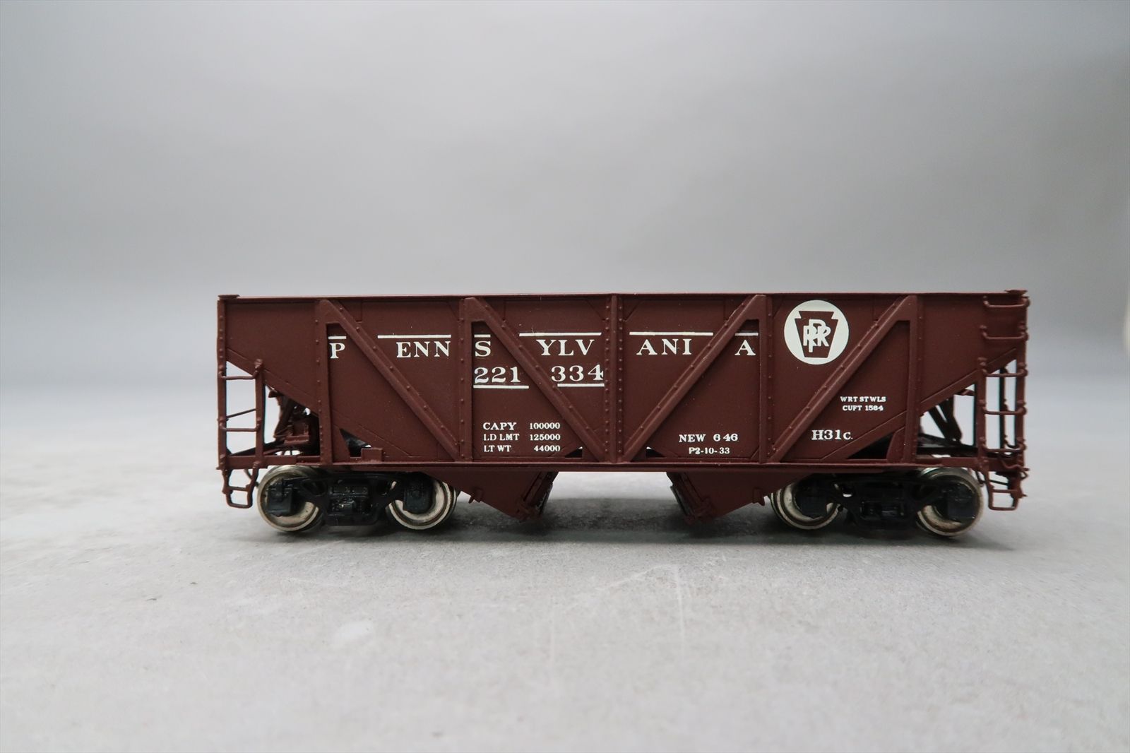 HO Brass Model - OMI 3106 PRR Pennsylvania H-31C Steel 2-Bay Hopper ...