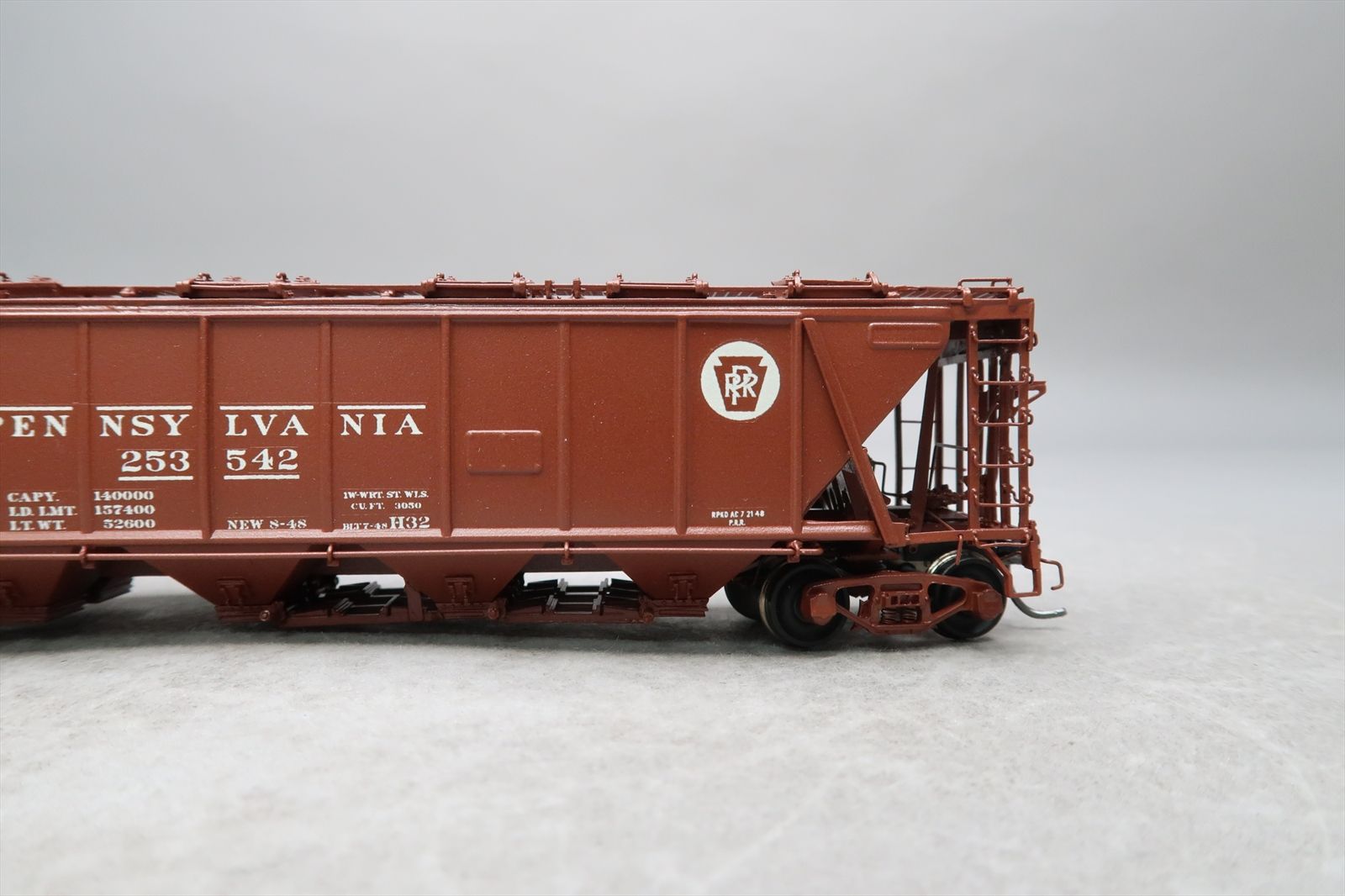 HO Brass Model - OMI 3329.1 PRR Pennsylvania H32 Covered Hopper #253542 ...