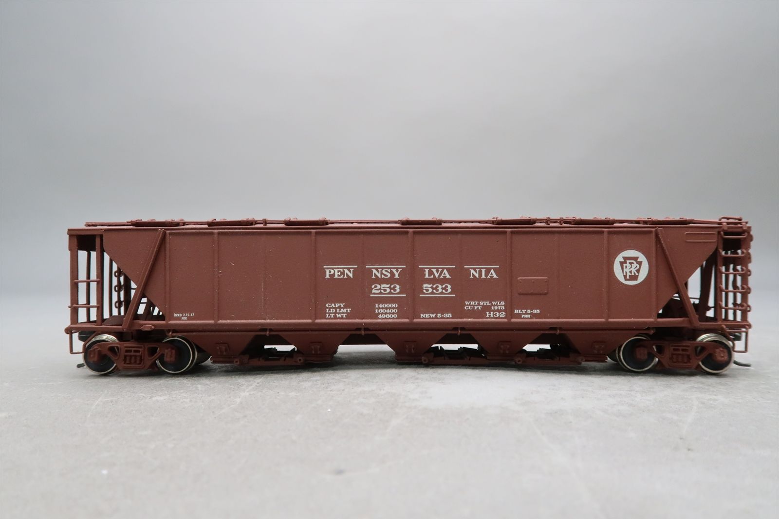 HO Brass Model - OMI 1313 PRR Pennsylvania H32 5 Bay Covered Hopper ...