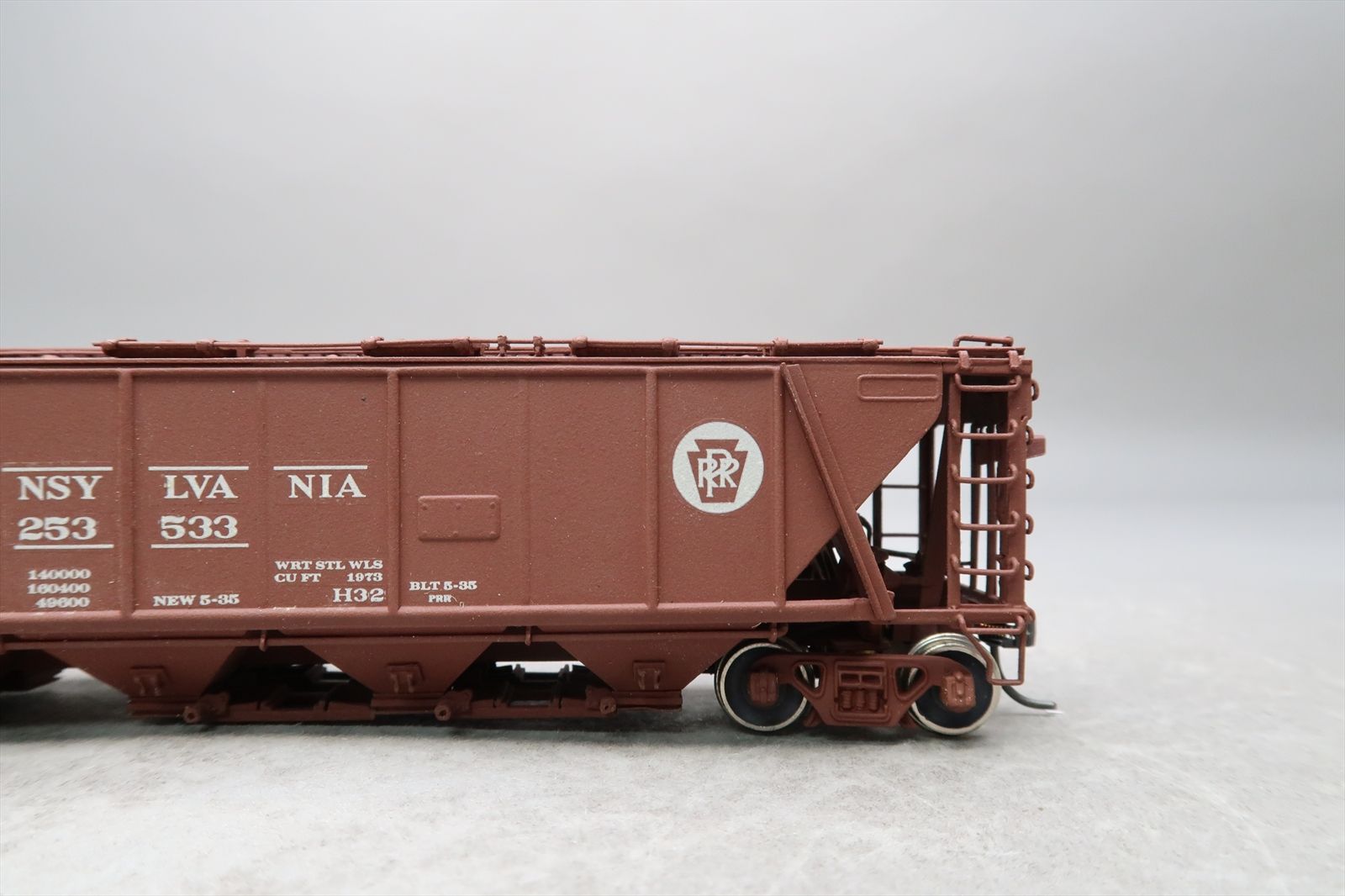 HO Brass Model - OMI 1313 PRR Pennsylvania H32 5 Bay Covered Hopper ...