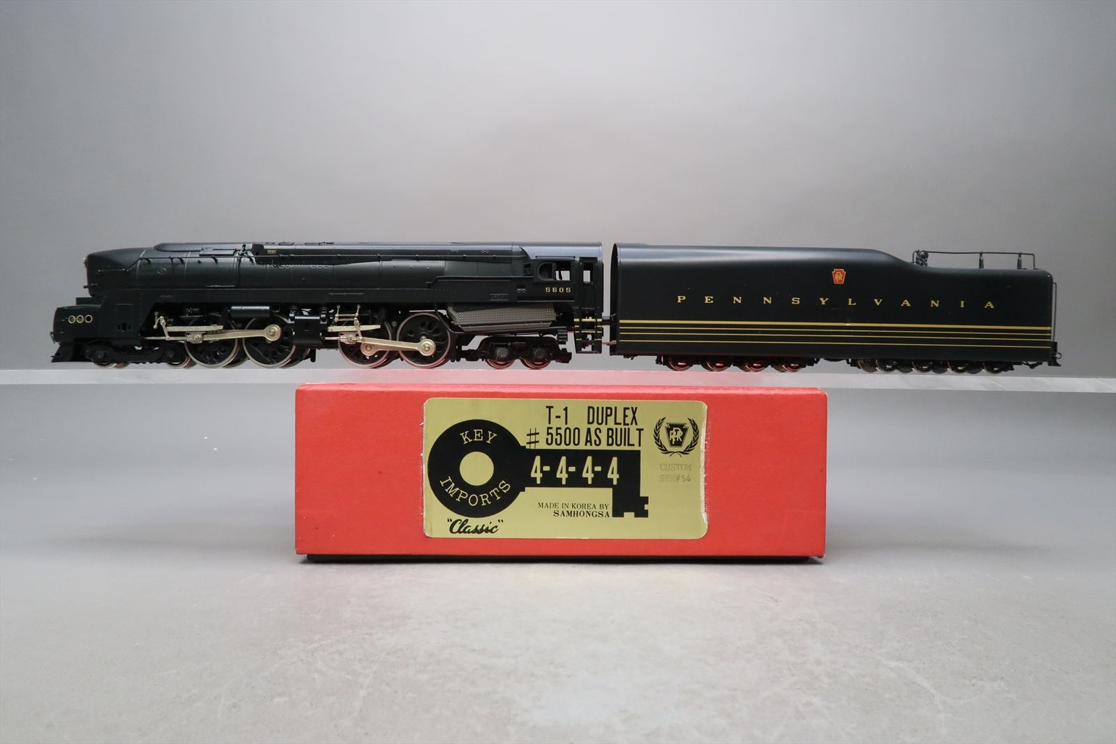 HO Brass Model - Key CS#54 PRR Pennsylvania T-1 4-4-4-4 Duplex As Built ...