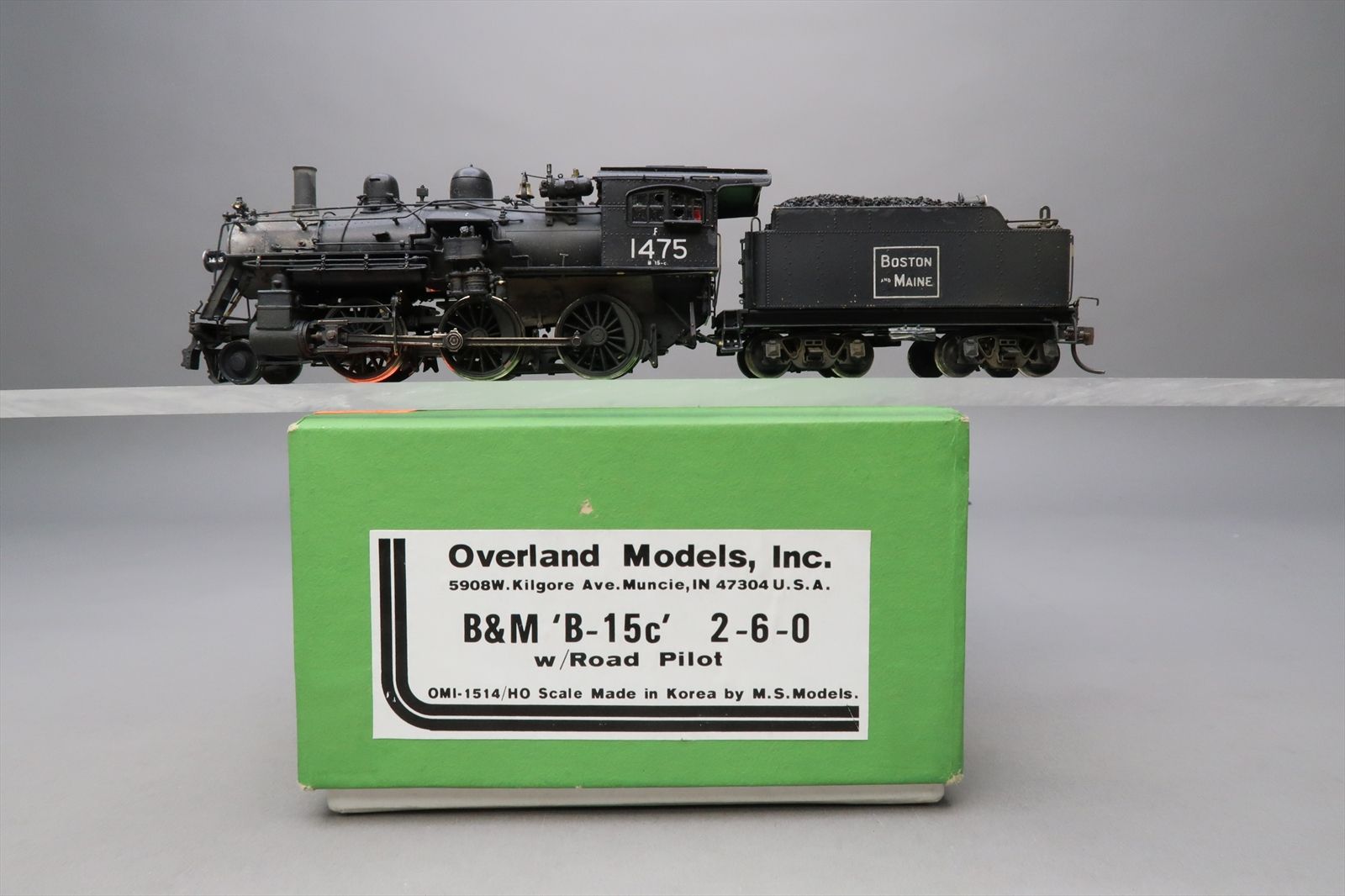 HO Brass Model - OMI 1514 B&M Boston & Maine B-15c 2-6-0 Road Pilot ...