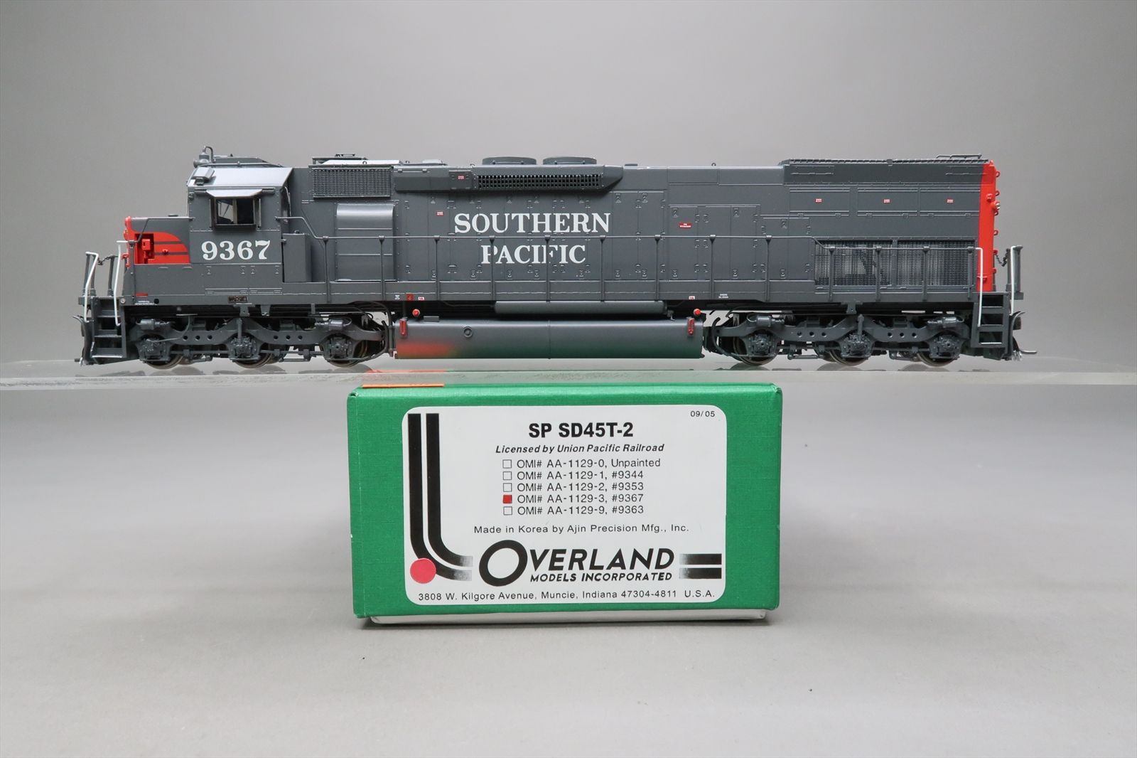 HO Brass Model - OMI AA-1129-3 SP Southern Pacific SD45T-2 #9367 Bloody ...