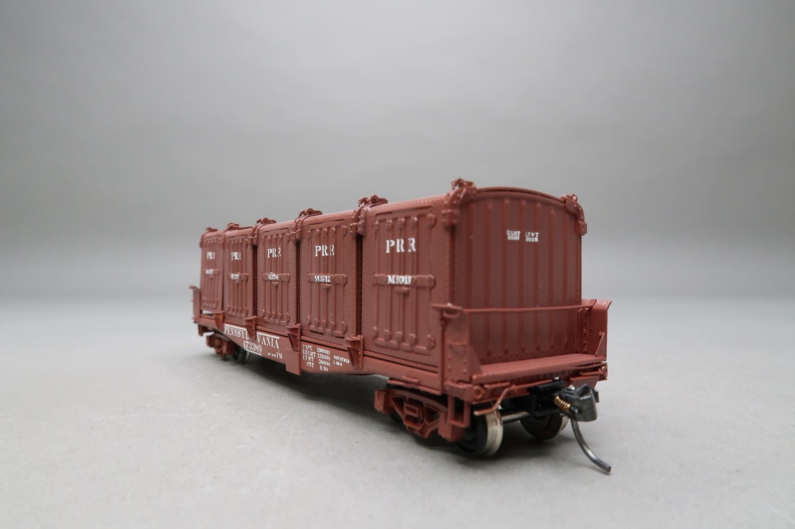 HO Brass Model - Railworks PRR Pennsylvania FM Container Car w/ 5 DD1A ...