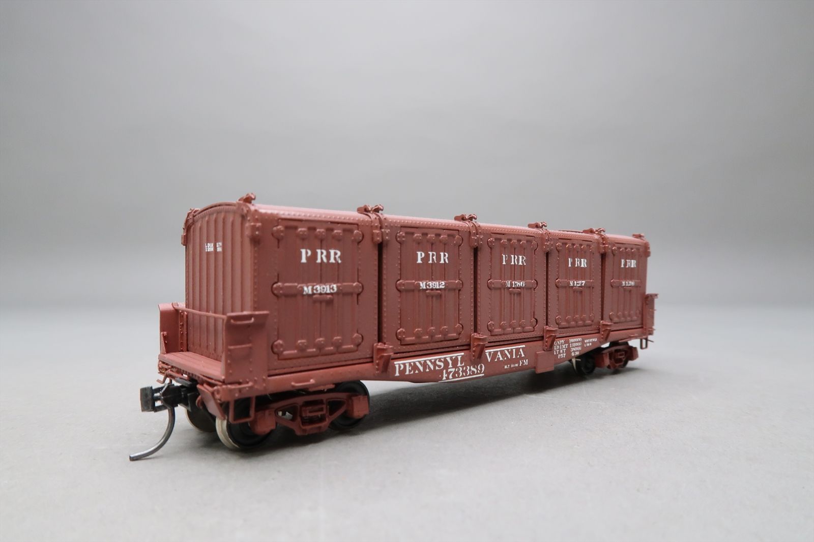 HO Brass Model - Railworks PRR Pennsylvania FM Container Car w/ 5 DD1A ...