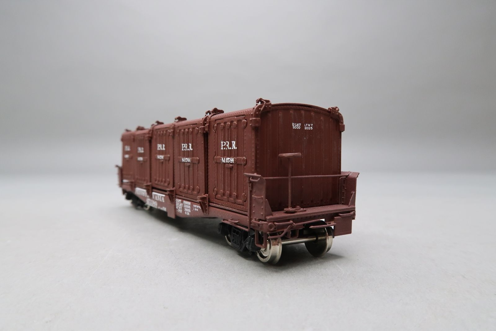 HO Brass Model - Railworks PRR Pennsylvania FM Container Car w/ 5 DD1A ...