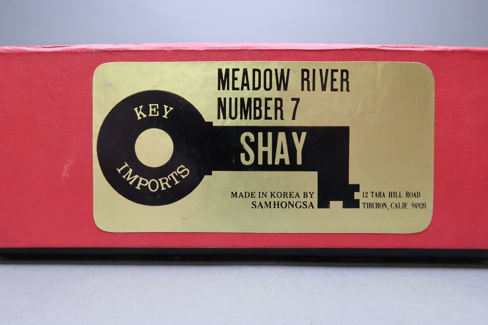 HO Brass Model - Key Meadow River Lumber Co. Logging 3-Truck Shay #7 - Pro Paint - Samhongsa