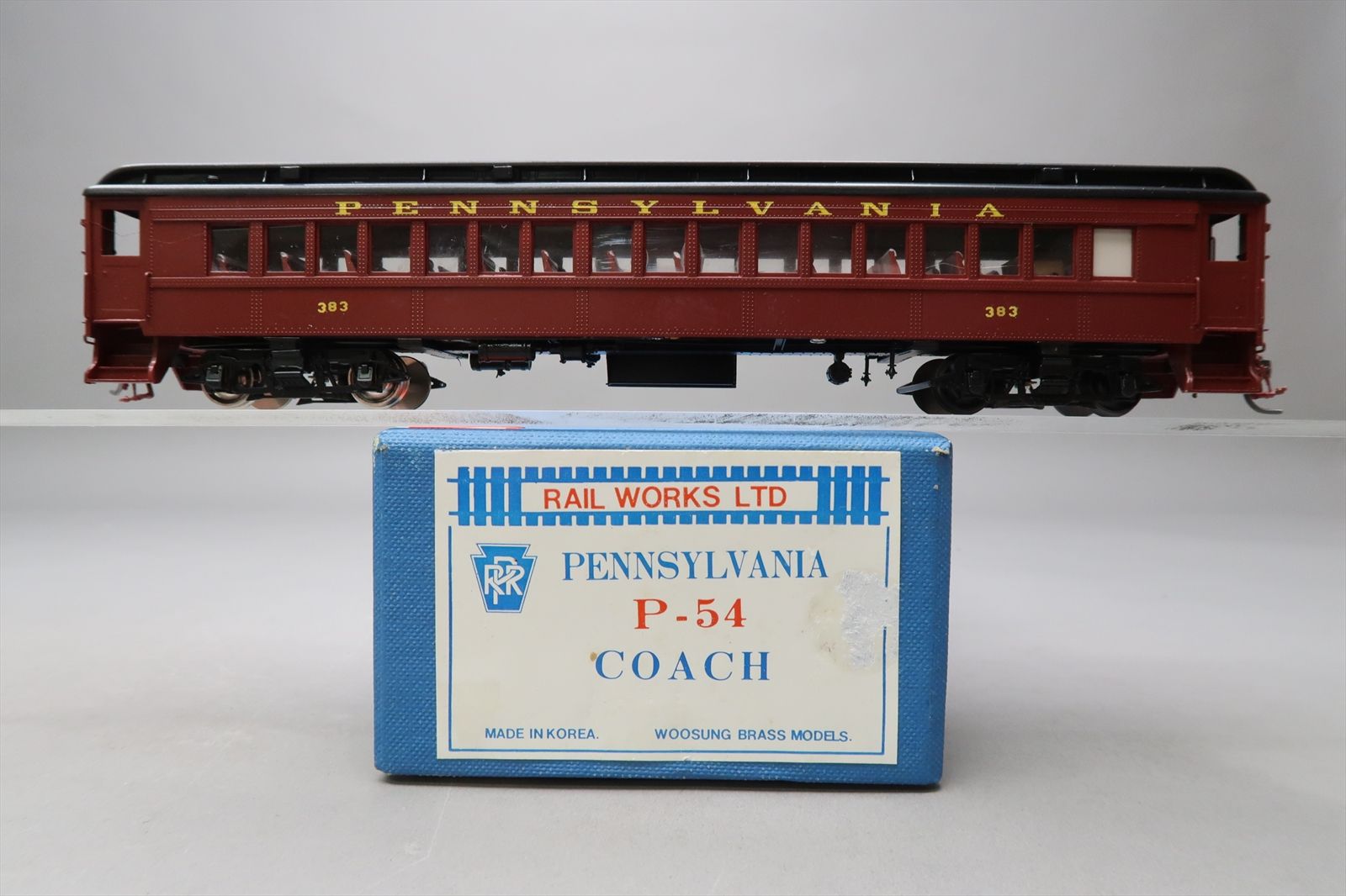 HO Brass Model - Railworks R-209 PRR Pennsylvania P-54 Coach #393 ...
