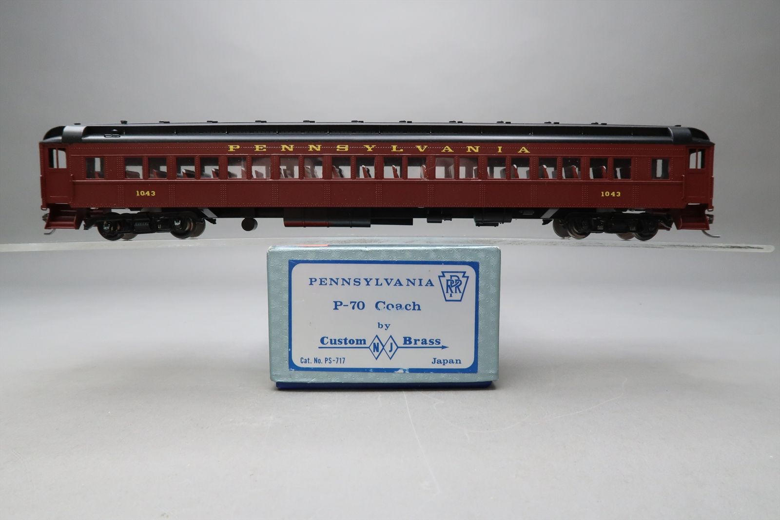 HO Brass Model - NJCB PS-717 PRR Pennsylvania P70 Coach #1043 - Custom ...