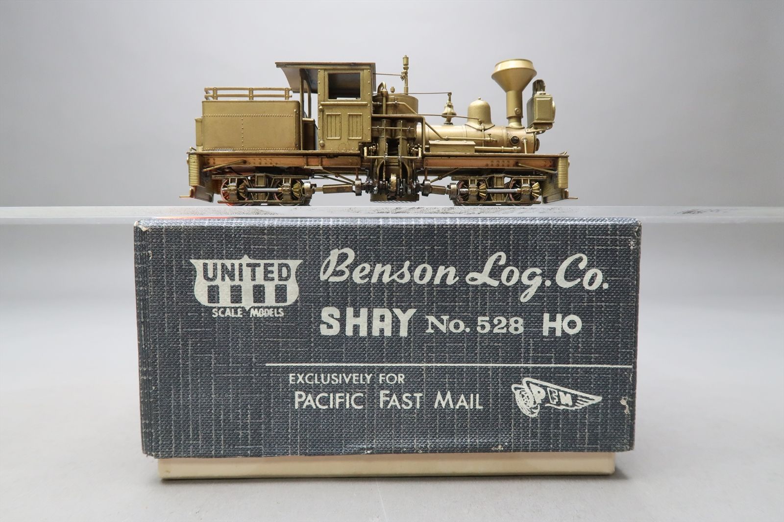 HO Brass Model - PFM Benson Log Co. 2-Truck T-Boiler Shay #528 - Unpainted - 1982 Run - United