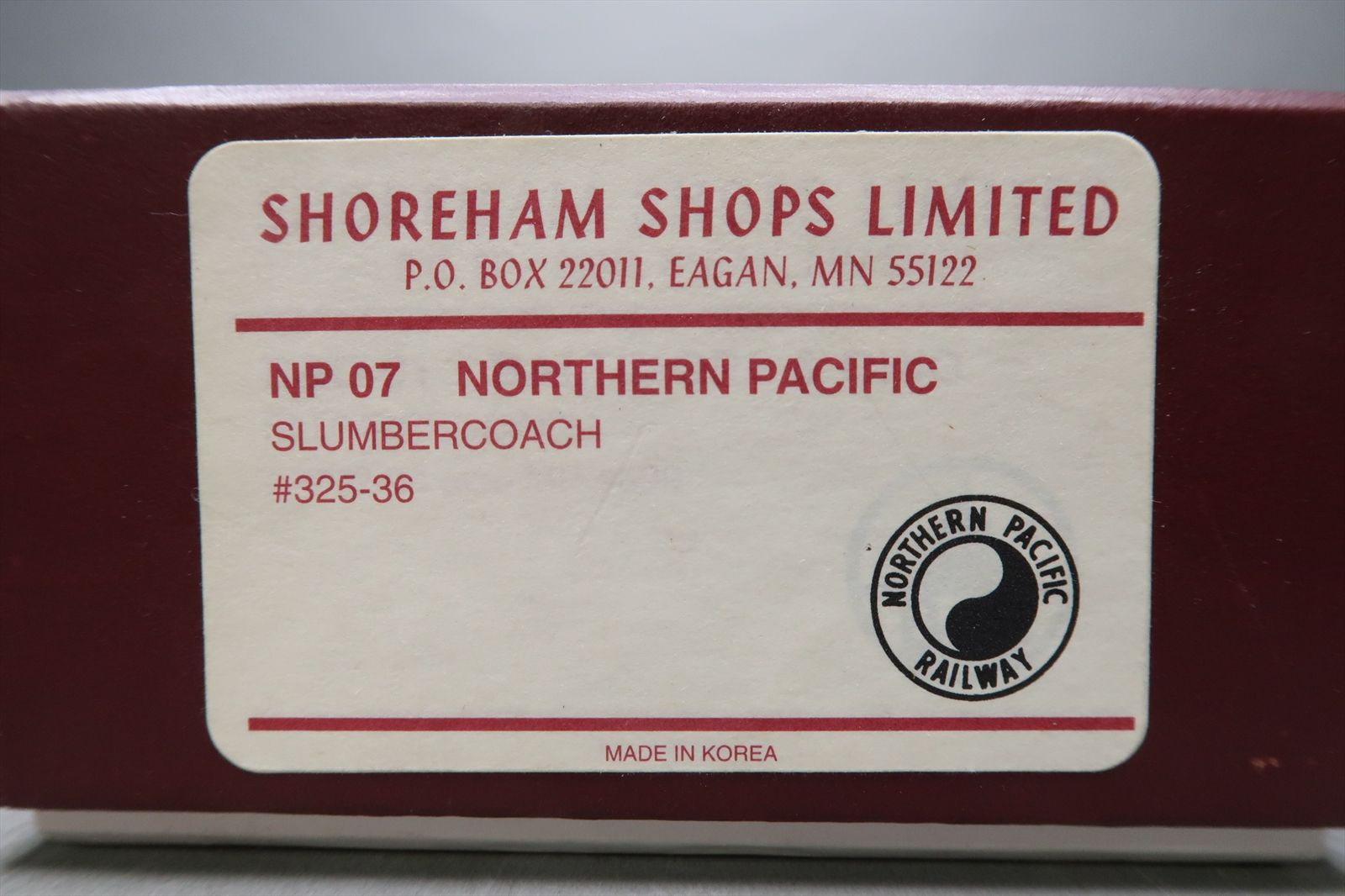 HO Brass Model - SSL NP07 NP Northern Pacific Slumber Coach Loch Ness ...