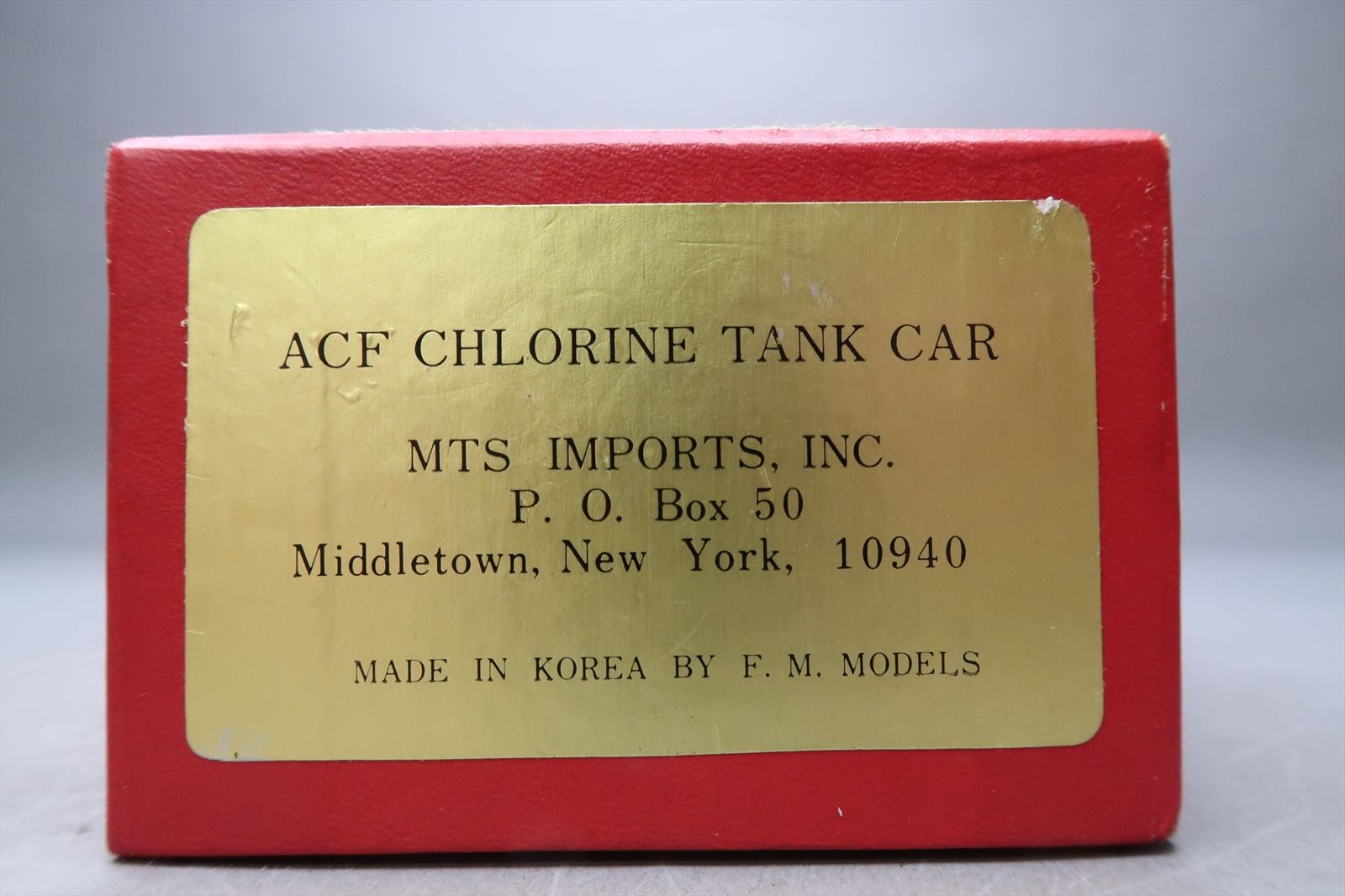 HO Brass Model - MTS ACF Chlorine Tank Car w/ Tanks - Unpainted - 1987 ...