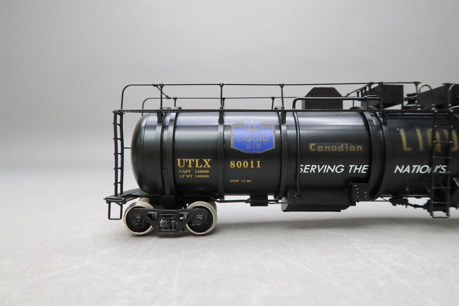 HO Brass Model - OMI 3029 UTLX Canadian Liquid Air Company 61' Liquid Air Tank Car 15000 Gallon ...