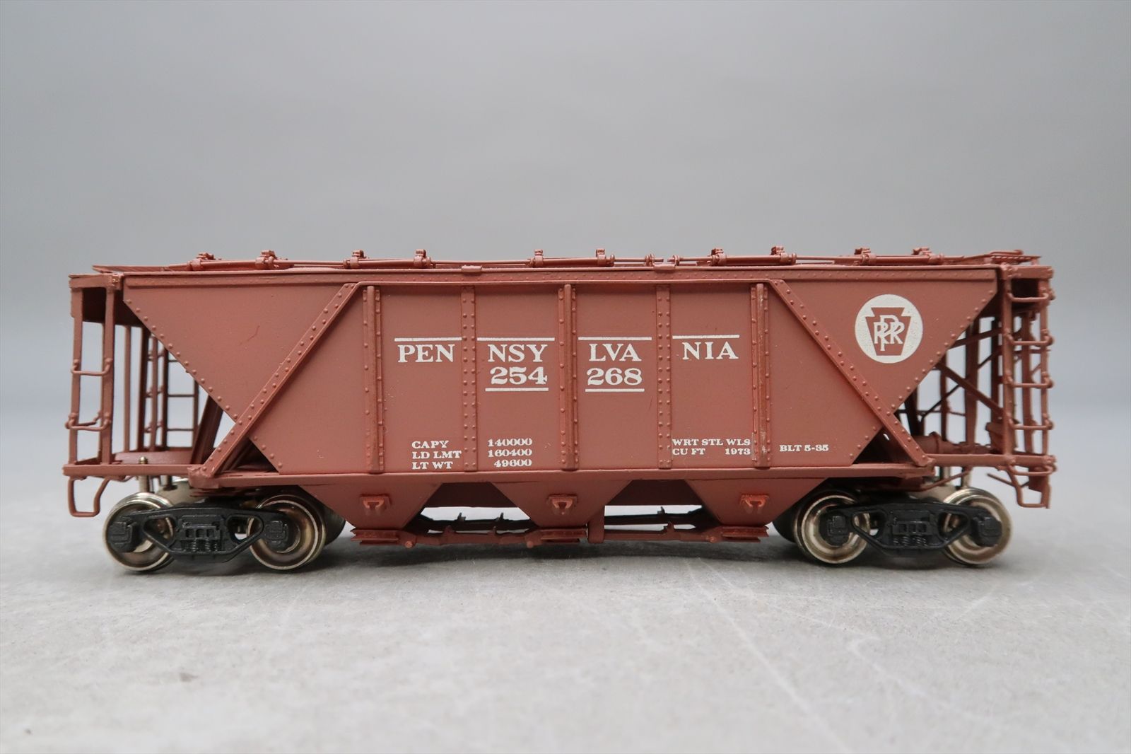 HO Brass Model - PSC 15860-1 PRR Pennsylvania AAR 70 Ton Covered Hopper ...