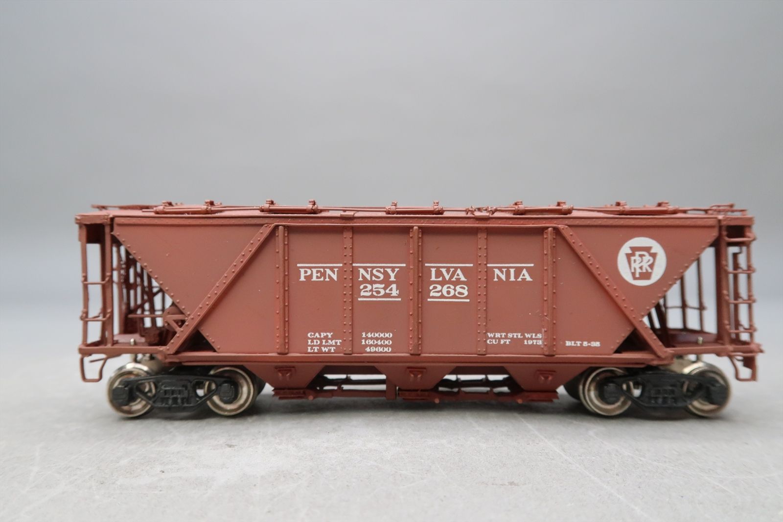 HO Brass Model - PSC 15860-1 PRR Pennsylvania AAR 70 Ton Covered Hopper ...