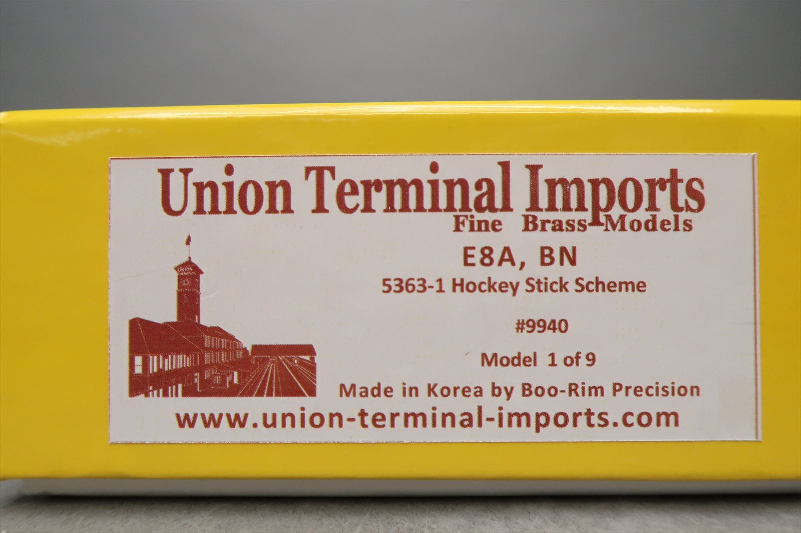 HO Brass Model - UTI 5363-1 BN Burlington Northern E8 E8A Hockey Stick ...
