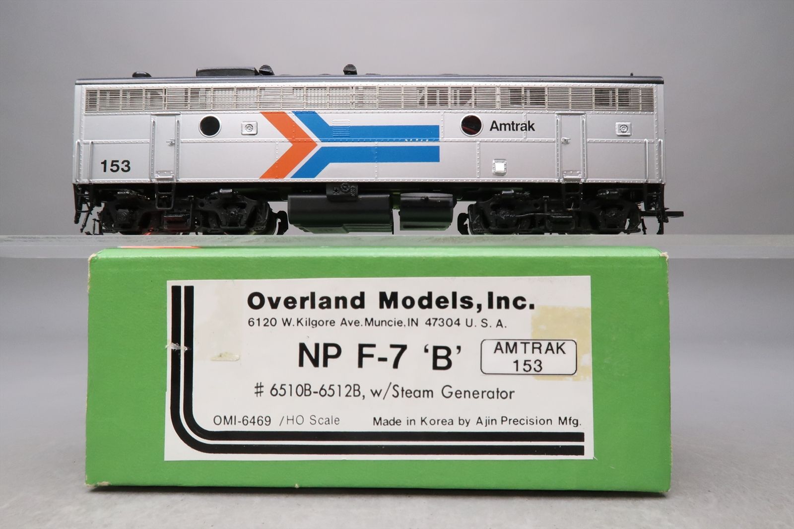 HO Brass Model - OMI 6469 Amtrak F7 F7B #153 - Pro Paint by Boyd Reyes ...
