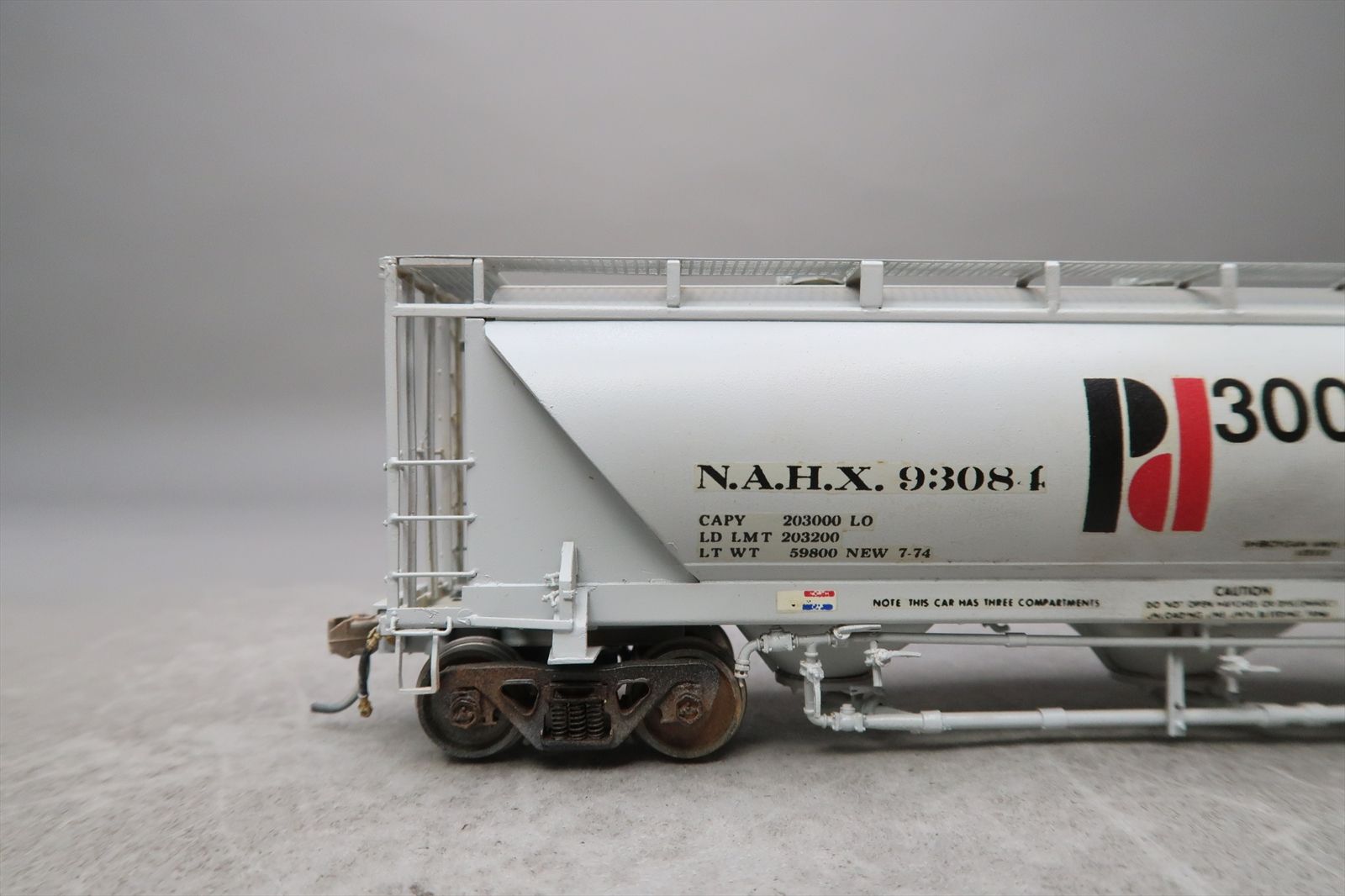 HO Brass Model - OMI 3001 NAHX Pd 3000 Covered Hopper #93084 - Custom ...