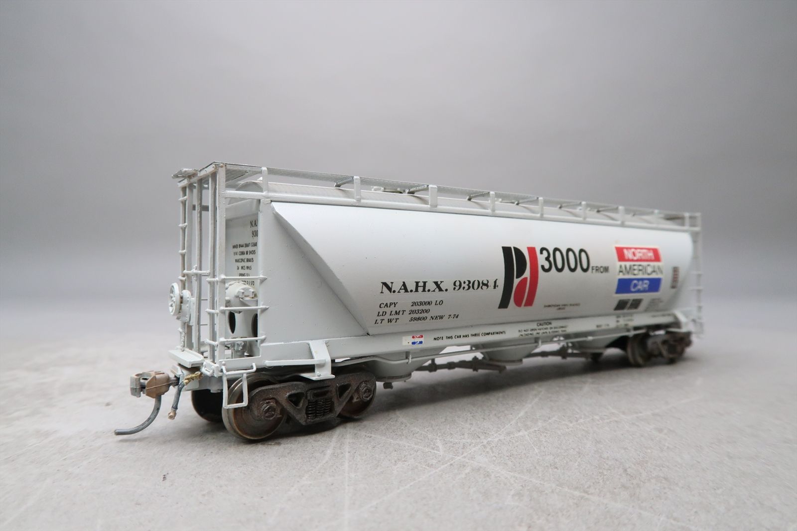 HO Brass Model - OMI 3001 NAHX Pd 3000 Covered Hopper #93084 - Custom ...