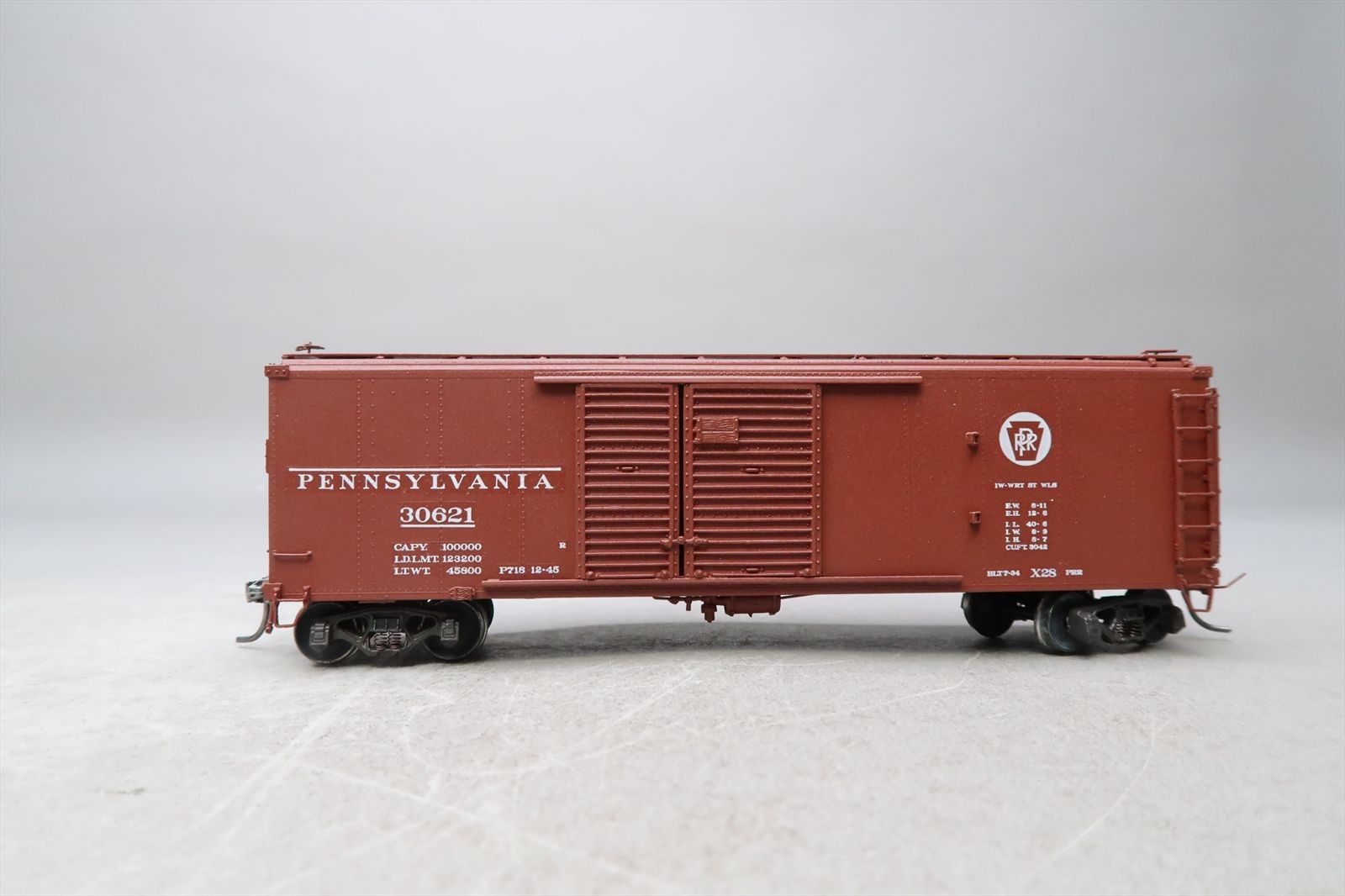 HO Brass Model - OMI 3018 PRR Pennsylvania X-28 Boxcar Box Car #30621 ...