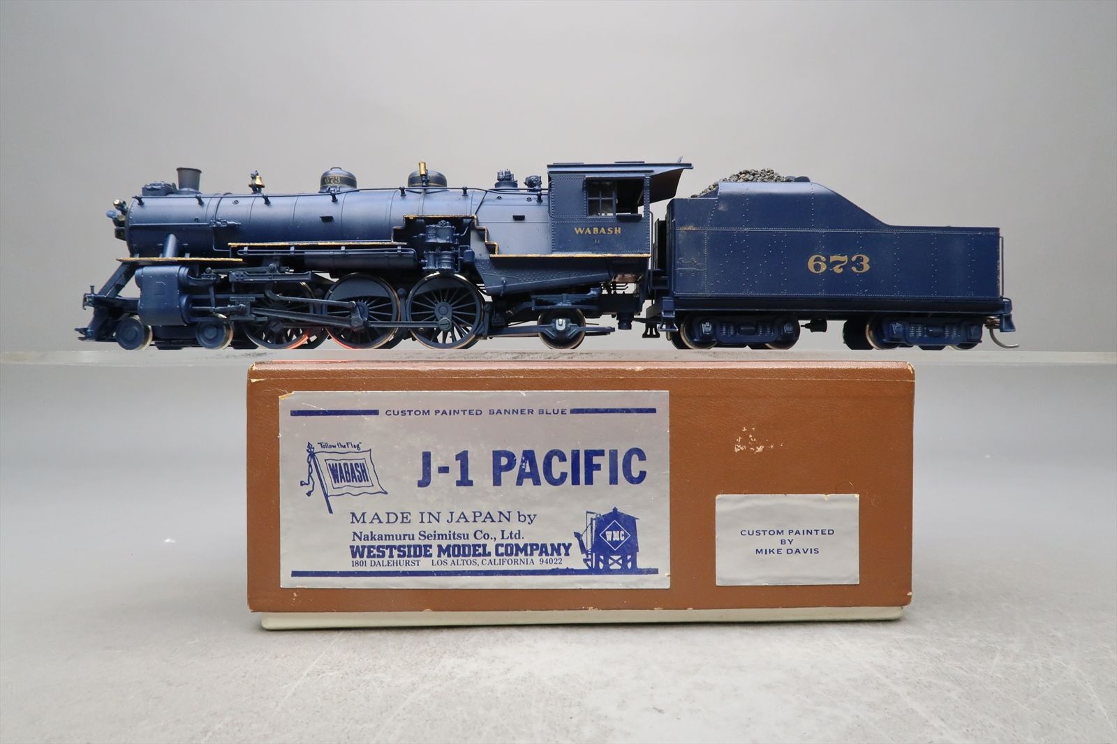 HO Brass Model - WMC WAB Wabash J-1 4-6-2 - Custom Banner Blue - 1976 ...