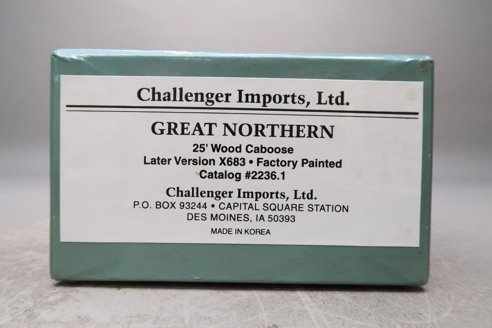 HO Brass Model - CIL 2236.1 GN Great Northern 25' Wood Caboose Later ...
