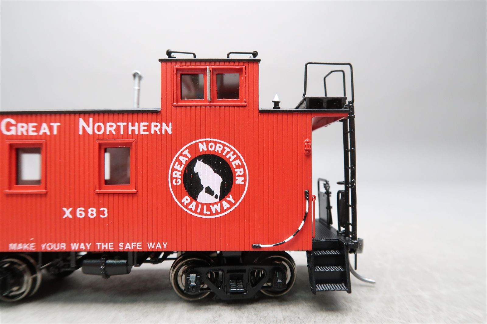 HO Brass Model - CIL 2236.1 GN Great Northern 25' Wood Caboose Later ...