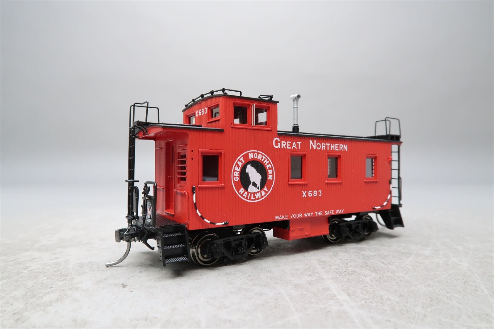 HO Brass Model - CIL 2236.1 GN Great Northern 25' Wood Caboose Later ...