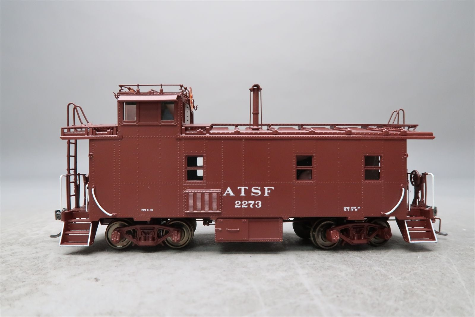 HO Brass Model - DP 1408 AT&SF Santa Fe Peaked Roof Wig Wag Caboose ...