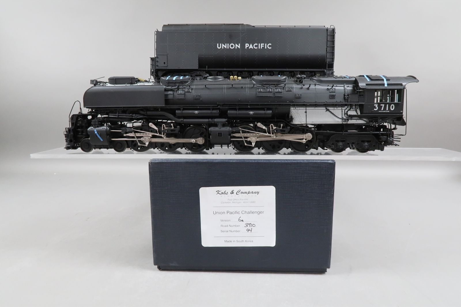 O Brass Model - Kohs UP Union Pacific Challenger Version 6a 4-6-6-4 ...